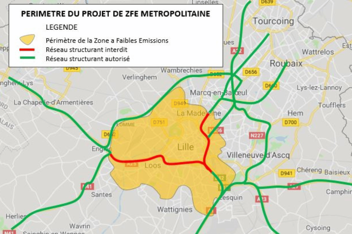 ZFE Lille - Périmètre & Conditions - Betterway